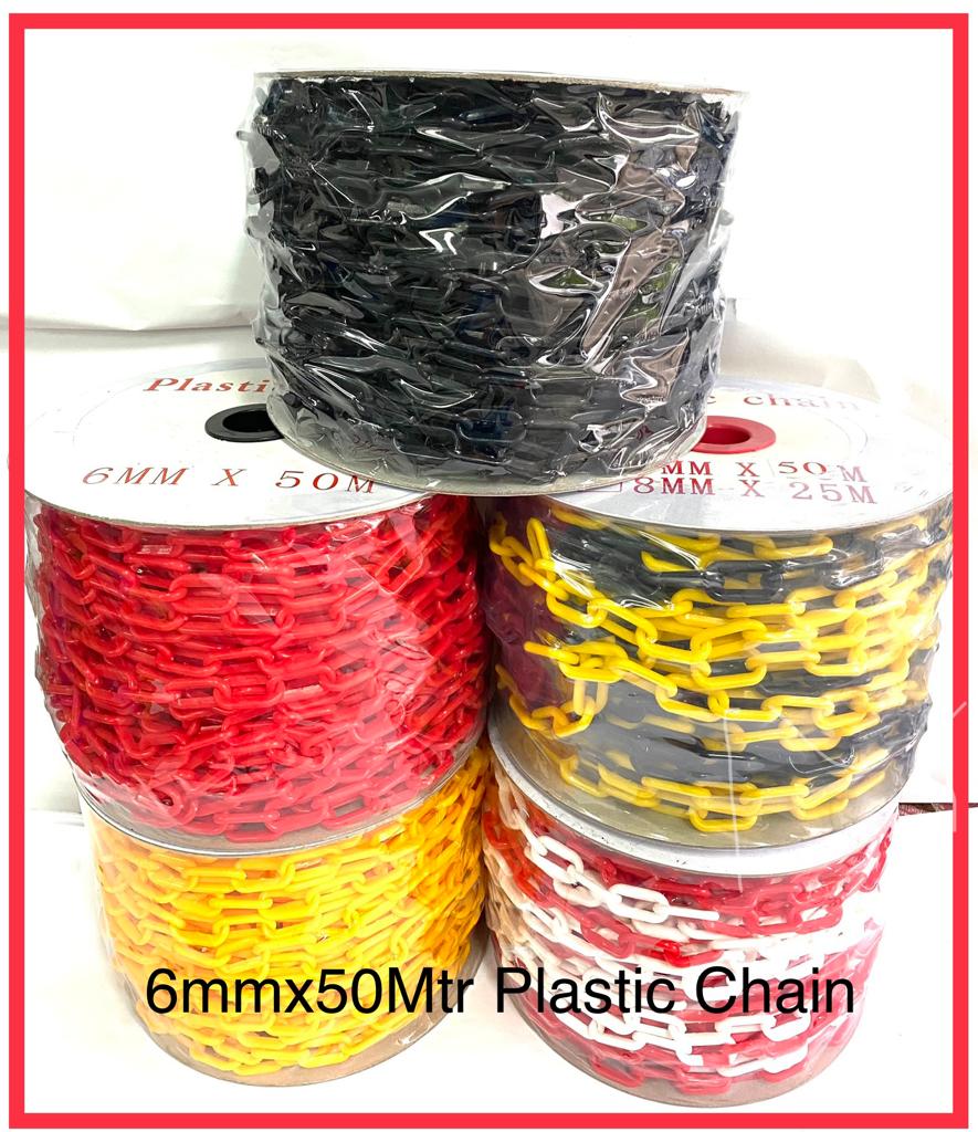 Plastic Chain Black(6mmx50Mtr) | E-weal
