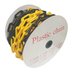Plastic Chain Yellow/Black(6mmx50Mtr) | E-weal