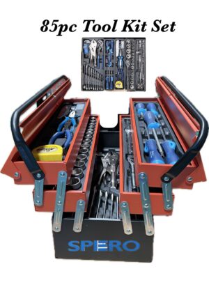 (Spero-85pcs Metal Tool-Box Kit | E-weal